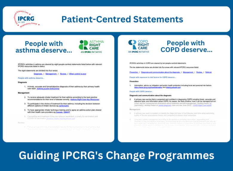 Patient-centred Statements - guiding IPCRG's Change Programmes | IPCRG