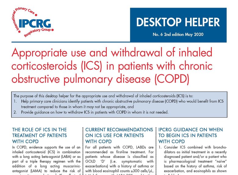 Desktop Helper No. 6 - Evaluation of appropriateness of inhaled ...